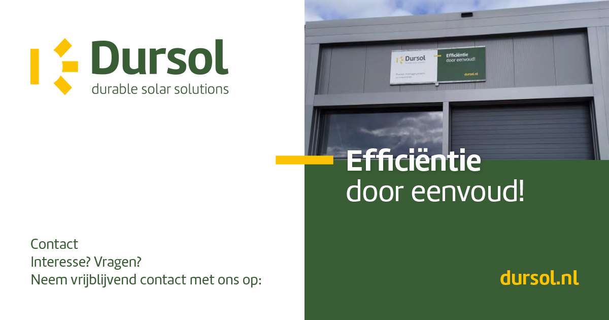 Contact opnemen of langskomen bij Dursol B.V.? Alle info vindt u hier…